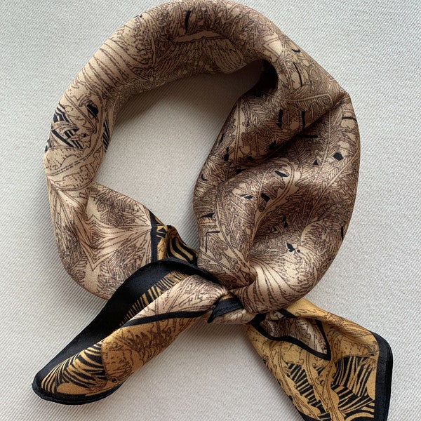 Gold Silk Scarf - Etsy