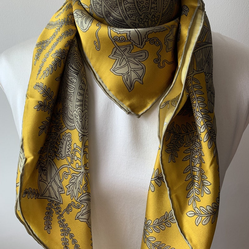 Yellow Head Scarf - Etsy