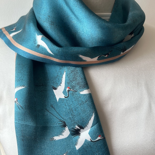 Japanese Silk Scarf - Etsy