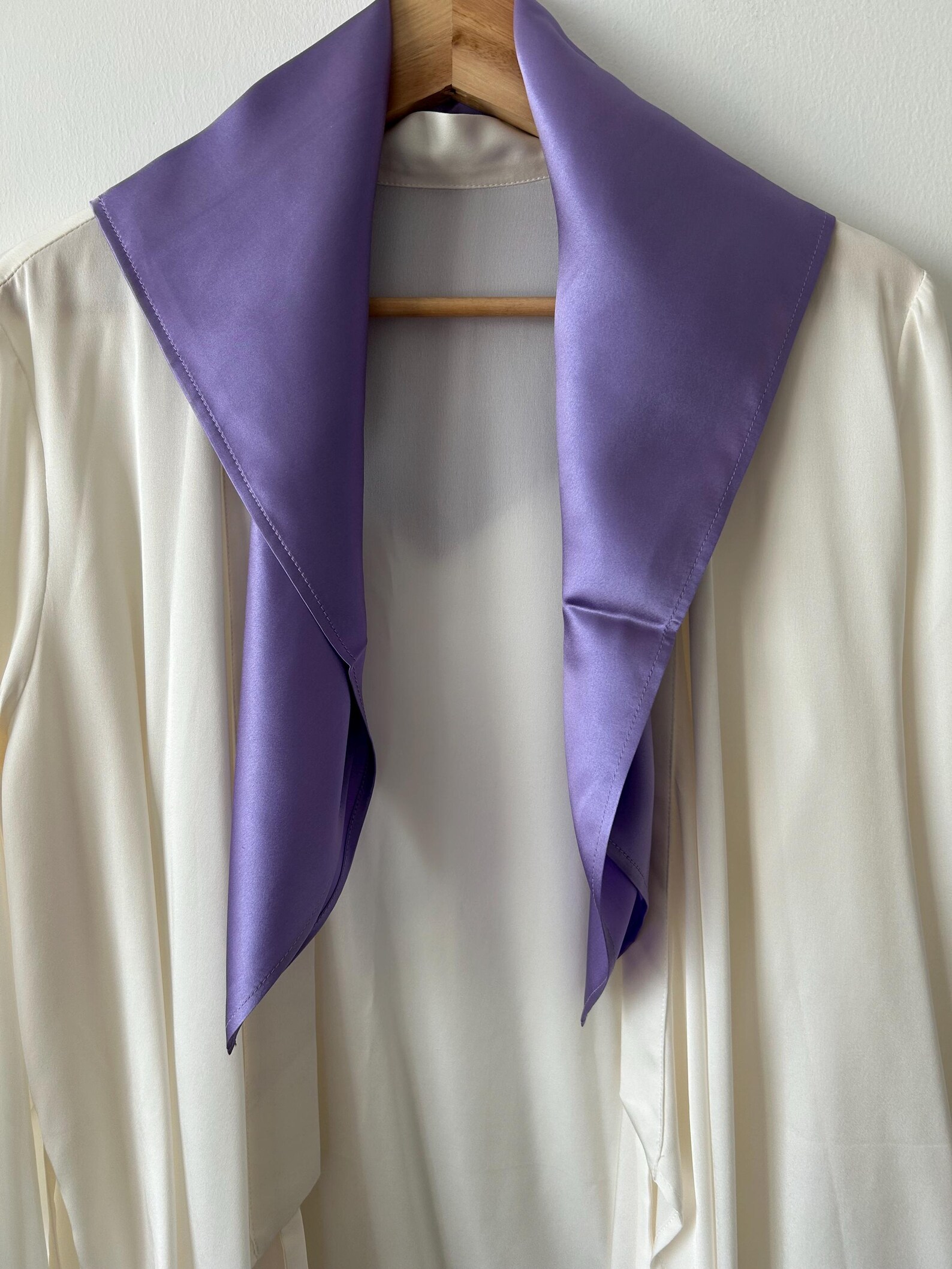 Mulberry Silk Scarf, Purple Periwinkle Neck Scarf, 26" - Etsy