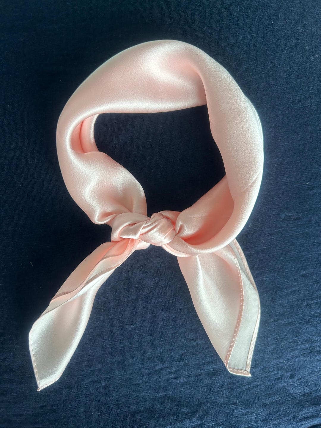 Natural Mulberry Silk Scarf 21" X 21" Small Plain Scarf Light Sakura ...