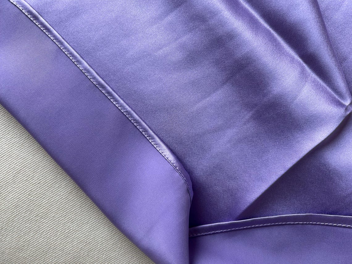 Mulberry Silk Scarf, Purple Periwinkle Neck Scarf, 26" - Etsy