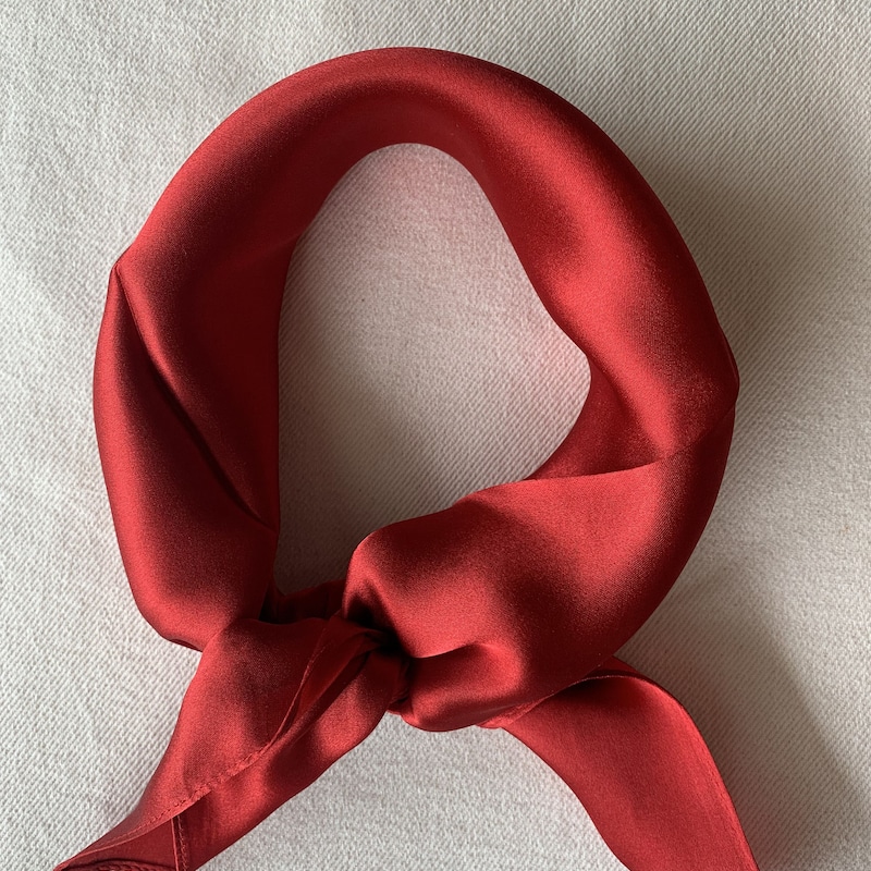 Red Scarf - Etsy