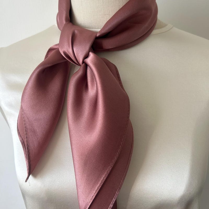 Dusty Rose Neck Scarf - Etsy