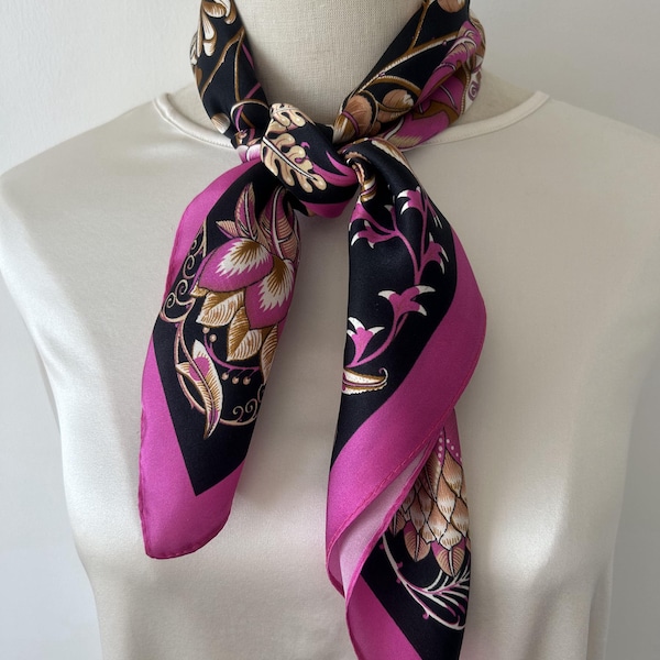 Magenta & Blue Scarf - Etsy