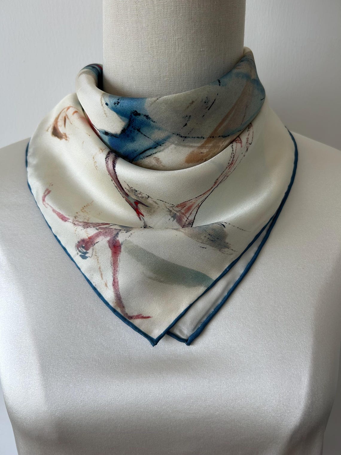 Ballet Dancer Silk Twill Scarf: Hand-rolled Neckerchief, Headband 26 ...