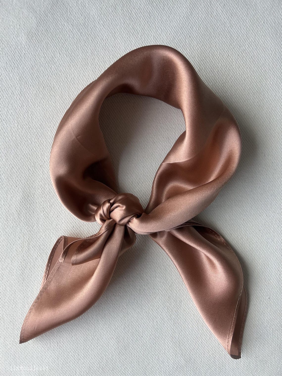 Mulberry Silk Scarf, Dusty Rose Neckerchief, Hair Scarf (21" X 21") - Etsy