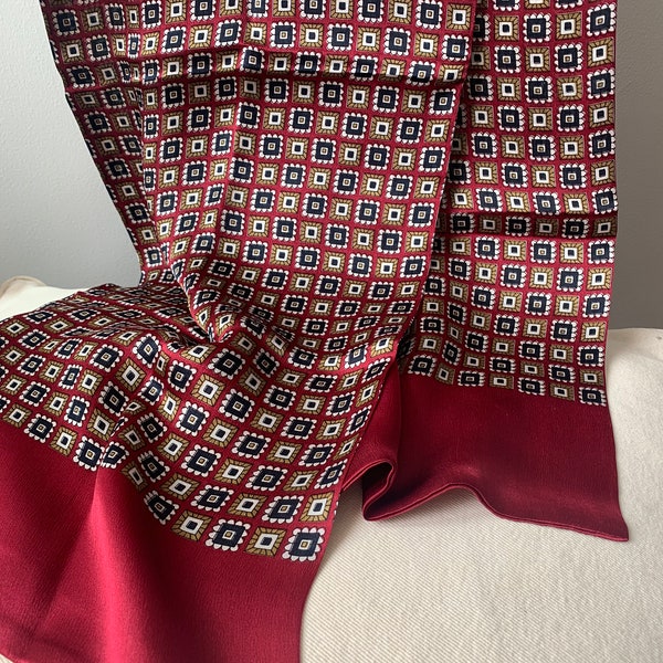 Red Mens Scarf - Etsy