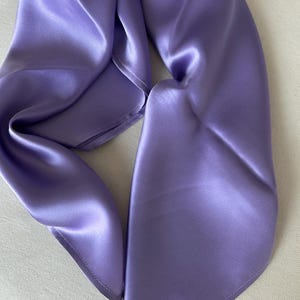 Mulberry Silk Scarf, Purple Periwinkle Neck Scarf, 26" - Etsy