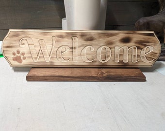 Paw Print Sign | Etsy