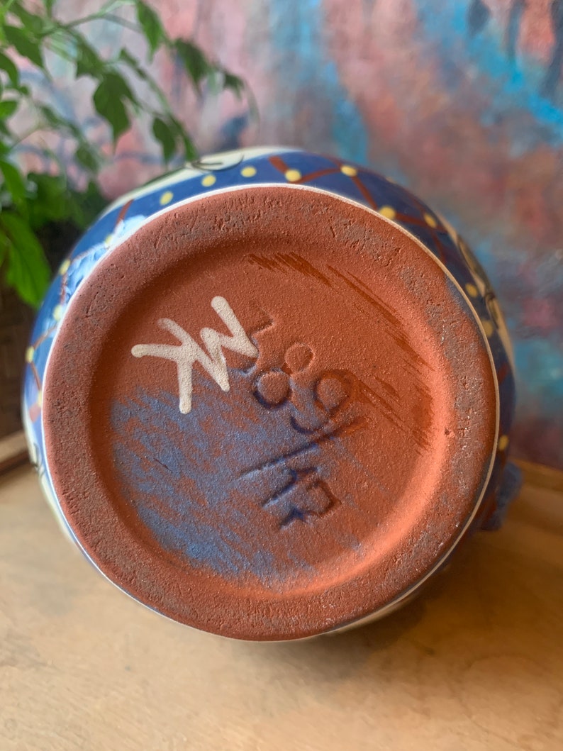 1960s Pfrontner Keramik Handarbeit Painted & Signed Pottery Vase, Made ...