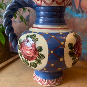 1960s Pfrontner Keramik Handarbeit Painted & Signed Pottery Vase, Made ...