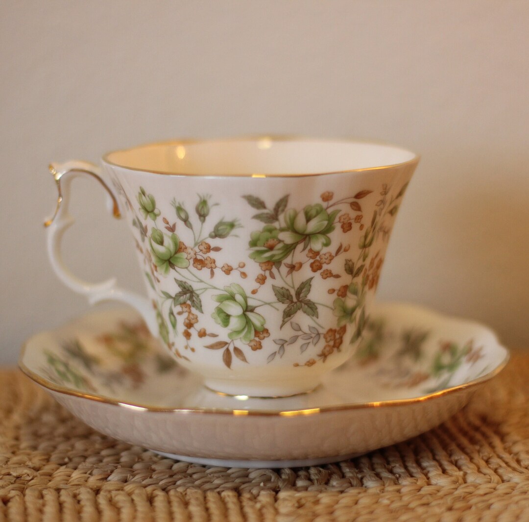 Royal Albert Green Velvet Rose Chintz Series Bone China Tea Cup ...