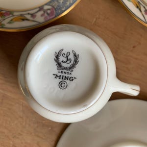 1920s Lenox "ming" 8-person Demitasse Cup Saucer Set & Platter, Made in ...