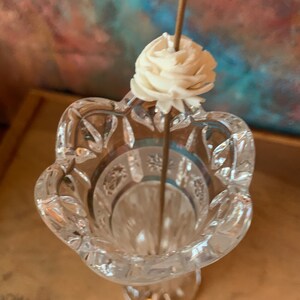 2002 Oneida Crystal Gardens 8" Footed Bud Vase, Made in Germany, Cut ...