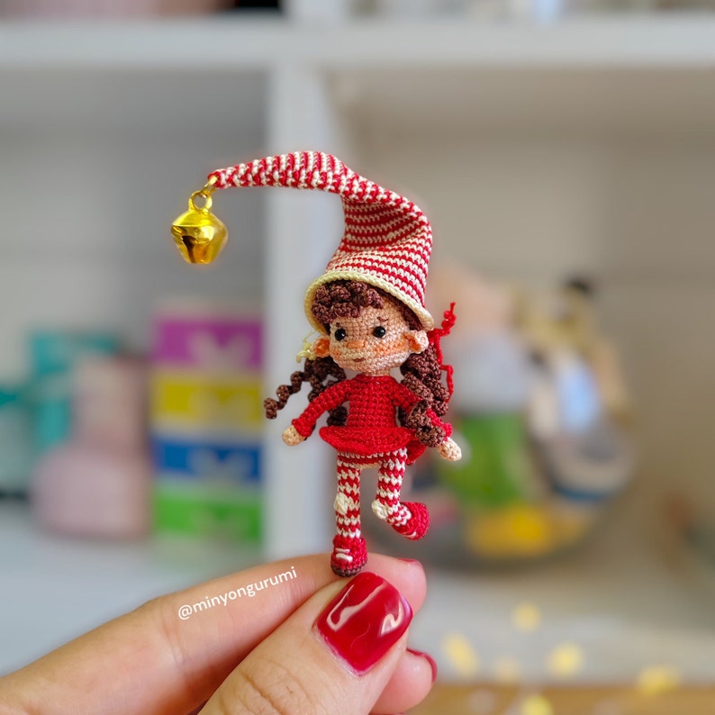 Miniature Amigurumi Cute Elf Pattern English, Crochet Tiny Elf Doll ...