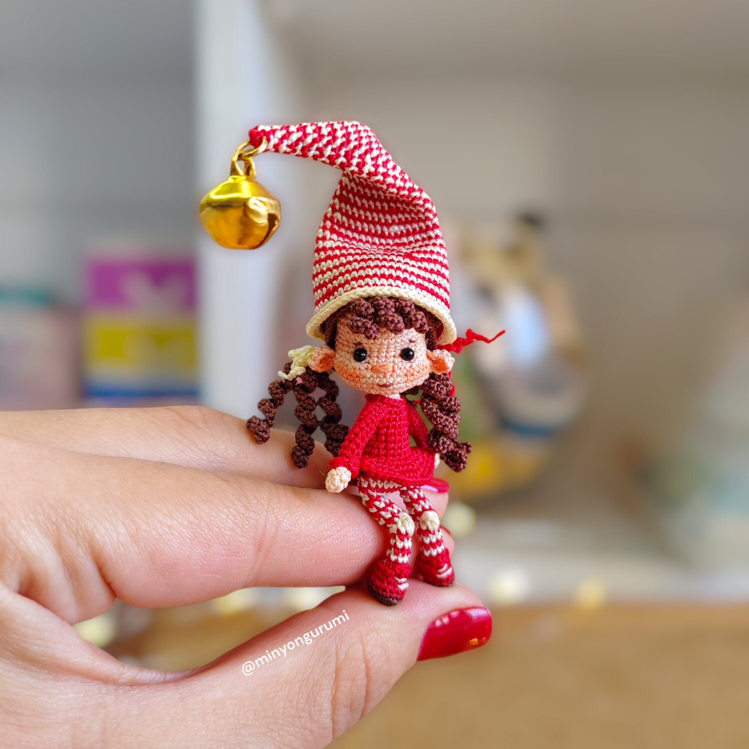 Miniature Amigurumi Cute Elf Pattern English, Crochet Tiny Elf Doll ...