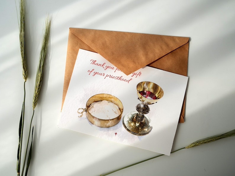 Priest Thank You Card | Printable |ordination to the Priesthood Card ...