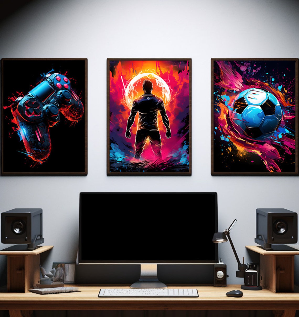 Modern Gaming Wall Murals | Gaming Room Decoration | Gaming Motifs ...