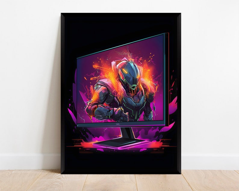 Modern Gaming Murals Gaming Room Decoration Gaming Motives - Etsy