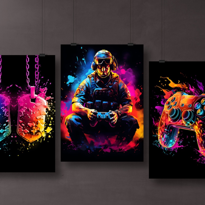 Game Room Mural - Etsy