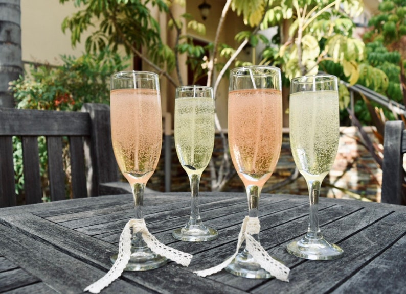 Champagne Gel Wax Candle: Handmade Party Decor - Etsy