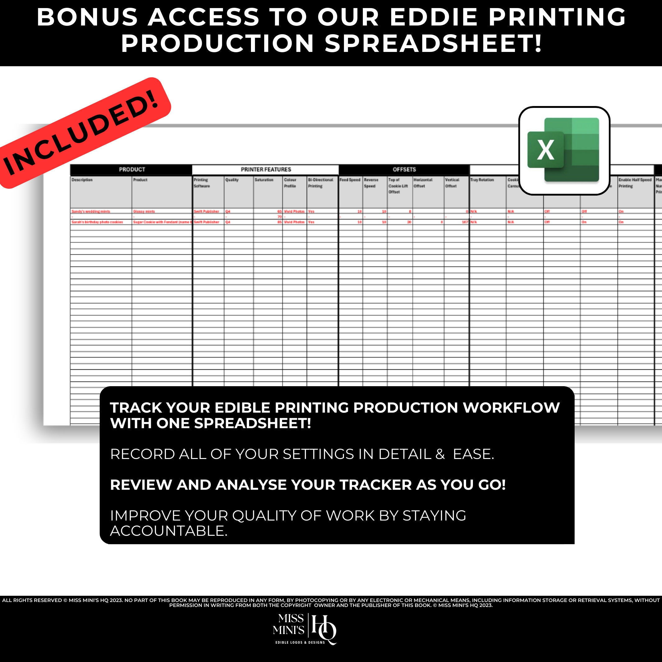 The Official MMHQ EDDIE PRINTER Workbook! for the Creative, Serious ...