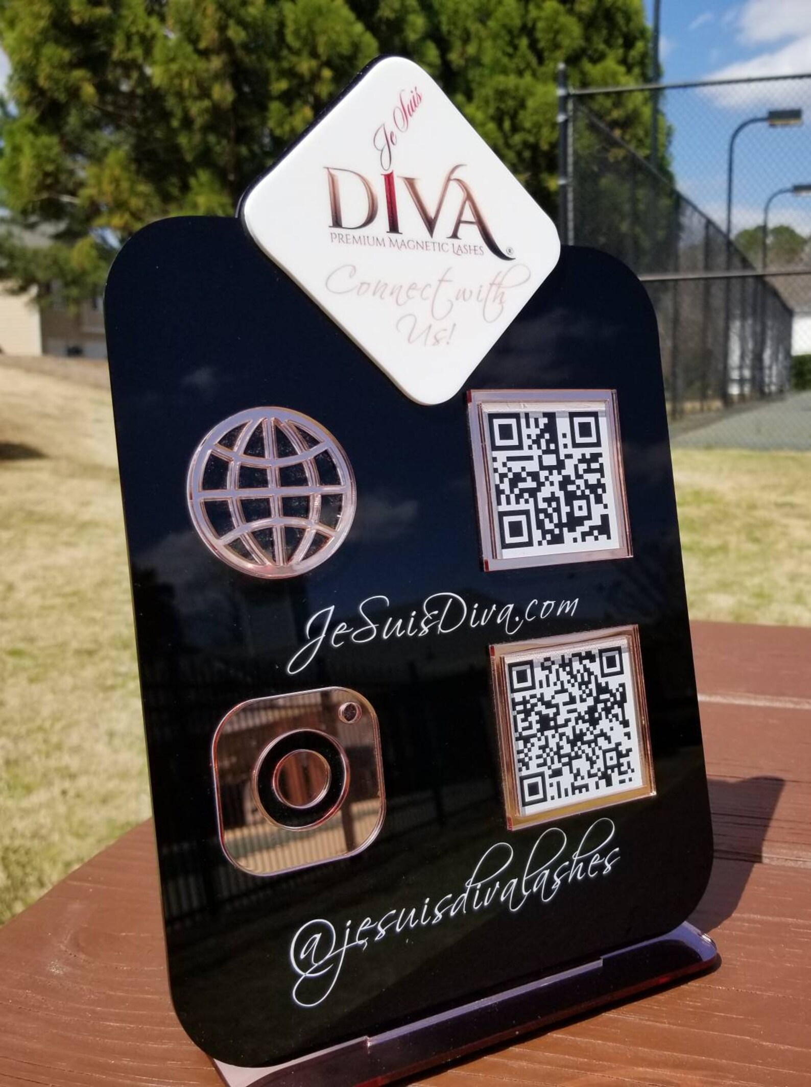 Business Logo With QR Code Sign QR Code Sign - Etsy