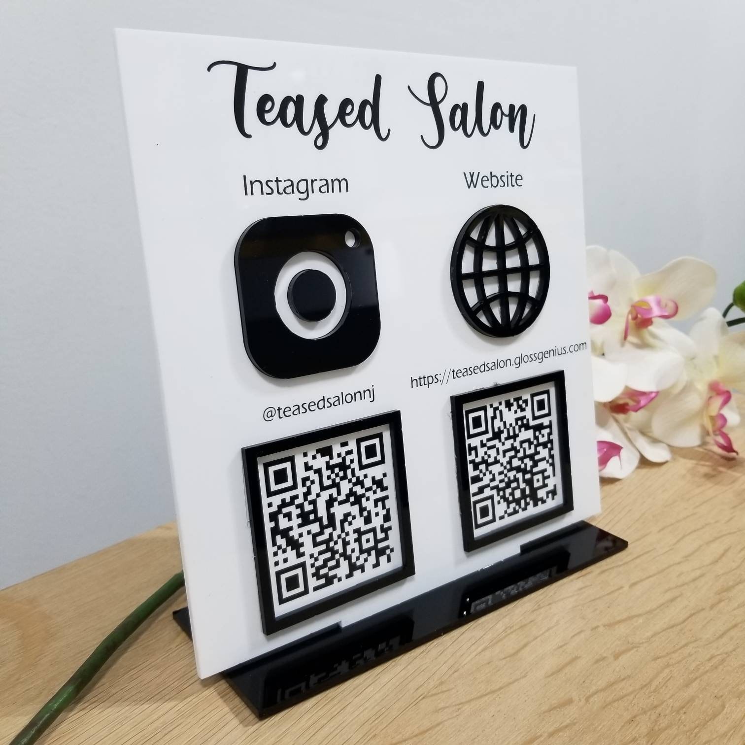 Business Qr Code Sign Wifi Qr Code Sign Social Medium Sign - Etsy