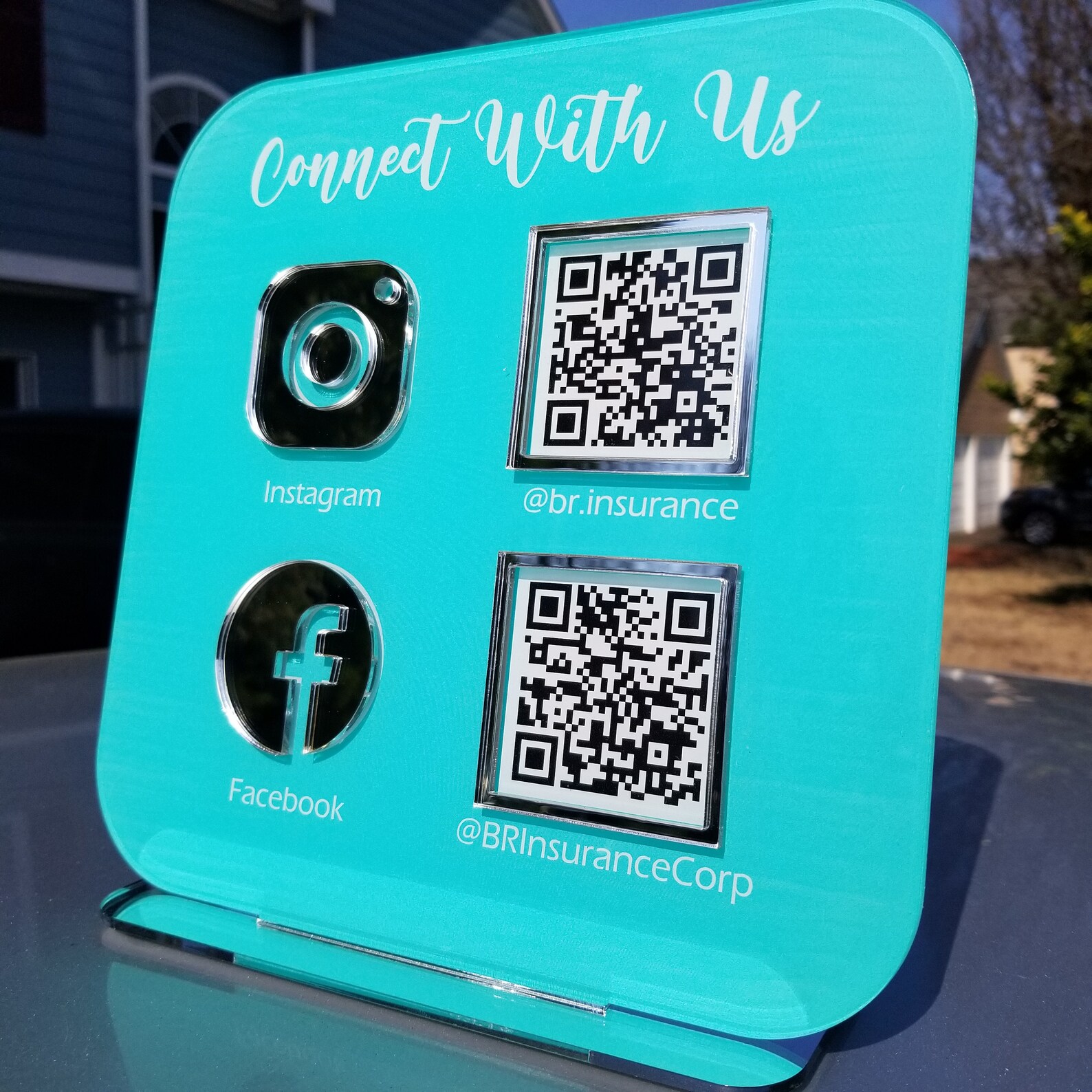 Pop up Shop Sign | Multi QR Code | QR Code Sign | Instagram | Facebook ...