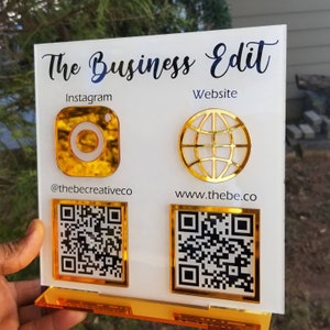 Custom Business Sign | QR Payment Sign | Venmo Sign | Gift for Girl ...