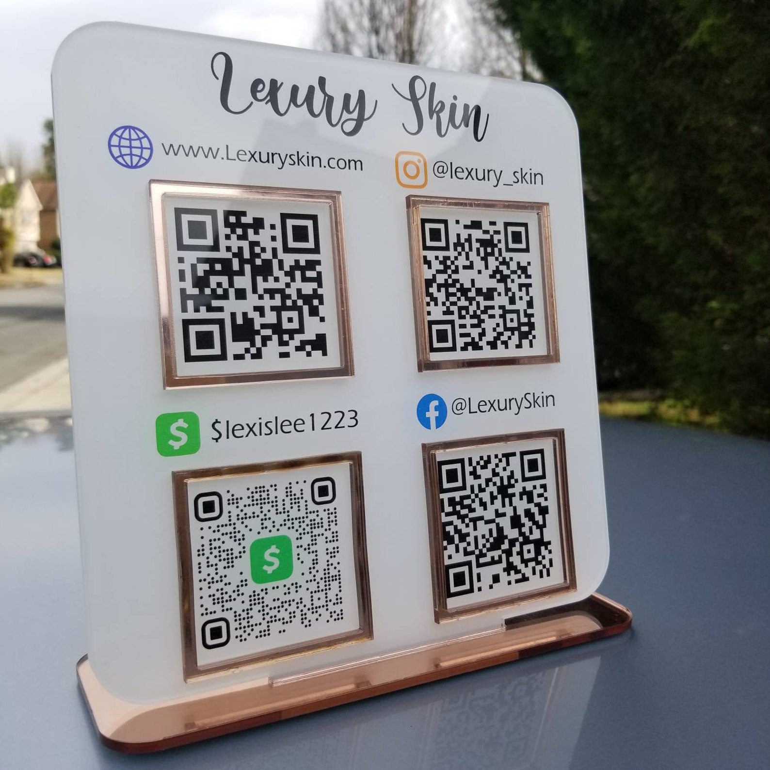 4 Icons QR Code Multi QR Code Qr Code Sign Custom Pay - Etsy