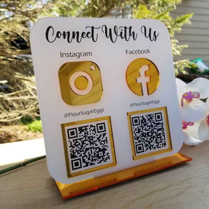 Social Media Sign | Let's Get Social Sign | Follow Us on Social Media ...