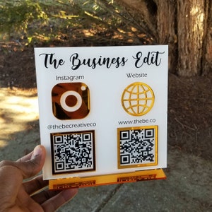 Custom Business Sign | QR Payment Sign | Venmo Sign | Gift for Girl ...