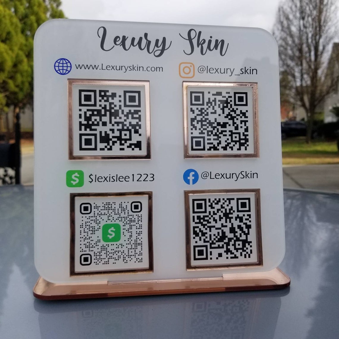 4 Icons QR Code Multi QR Code Qr Code Sign Custom Pay | Etsy