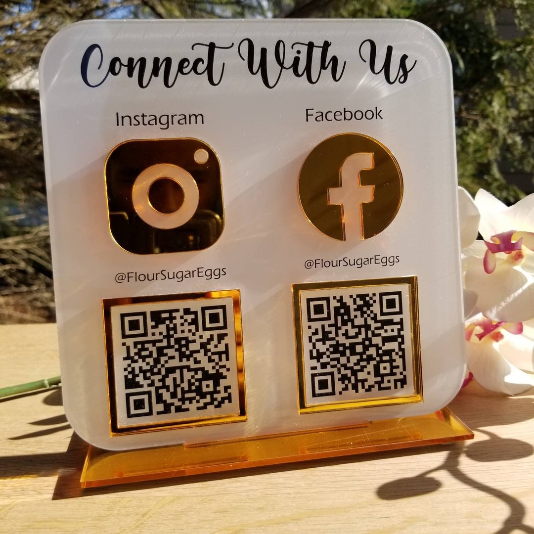 Social Media Sign | Let's Get Social Sign | Follow Us on Social Media ...