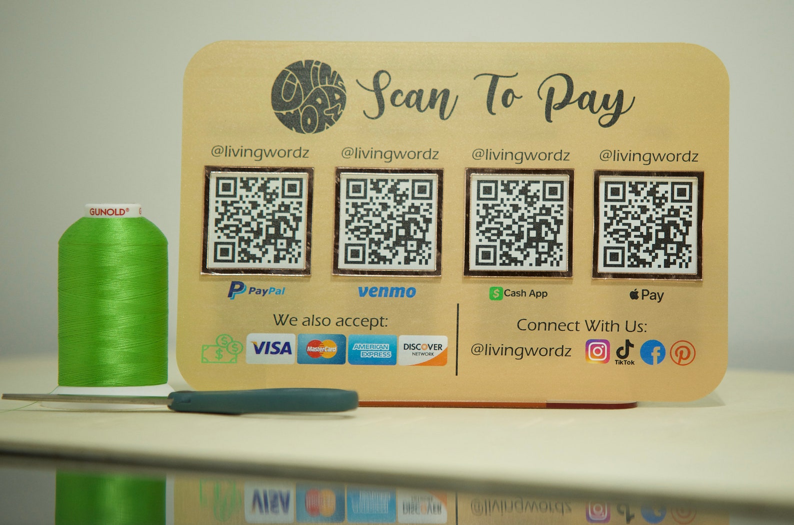 Small Business Payment QR Code Sign Scan to Pay QR Payment - Etsy