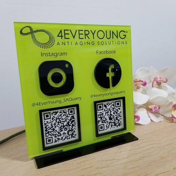 Qr Code Sign Qr Code Sticker Qr Code Template Qr Code - Etsy