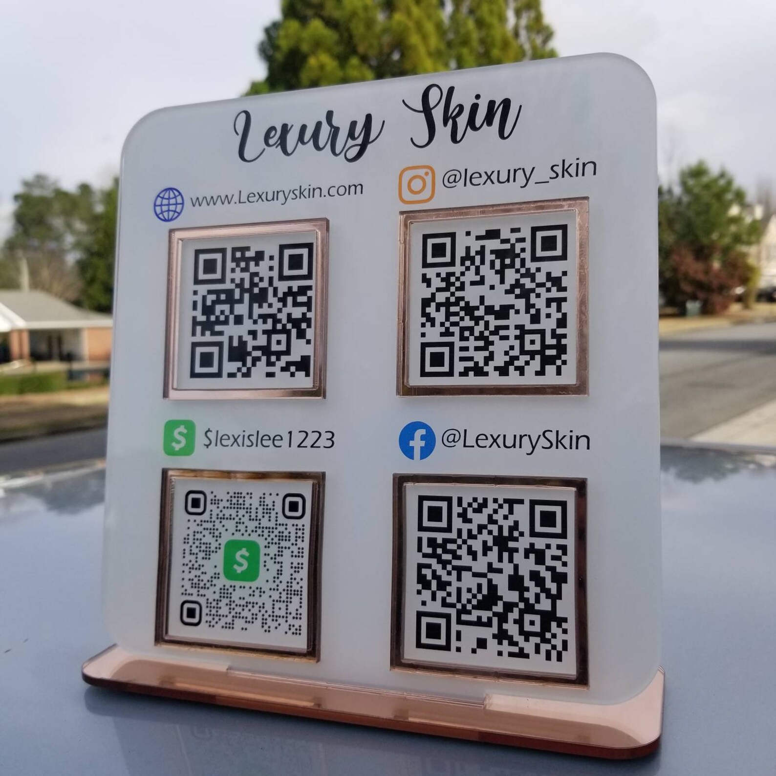 4 Icons QR Code Multi QR Code Qr Code Sign Custom Pay | Etsy