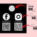 3 Icon QR Code Multi QR Code QR Code Sign Business Social Media Sign ...