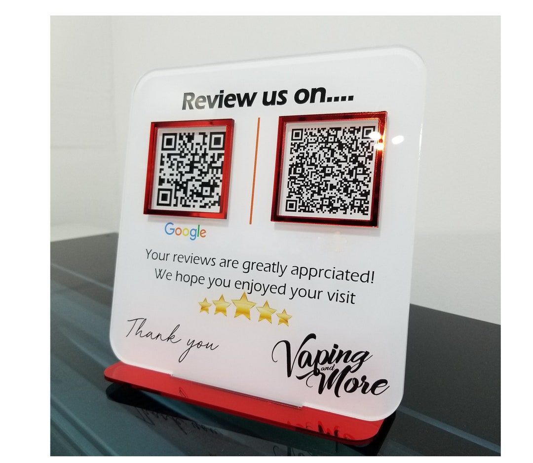 Google Business Review Sign | Review Qr Sign | Facebook Review Qr Sign ...