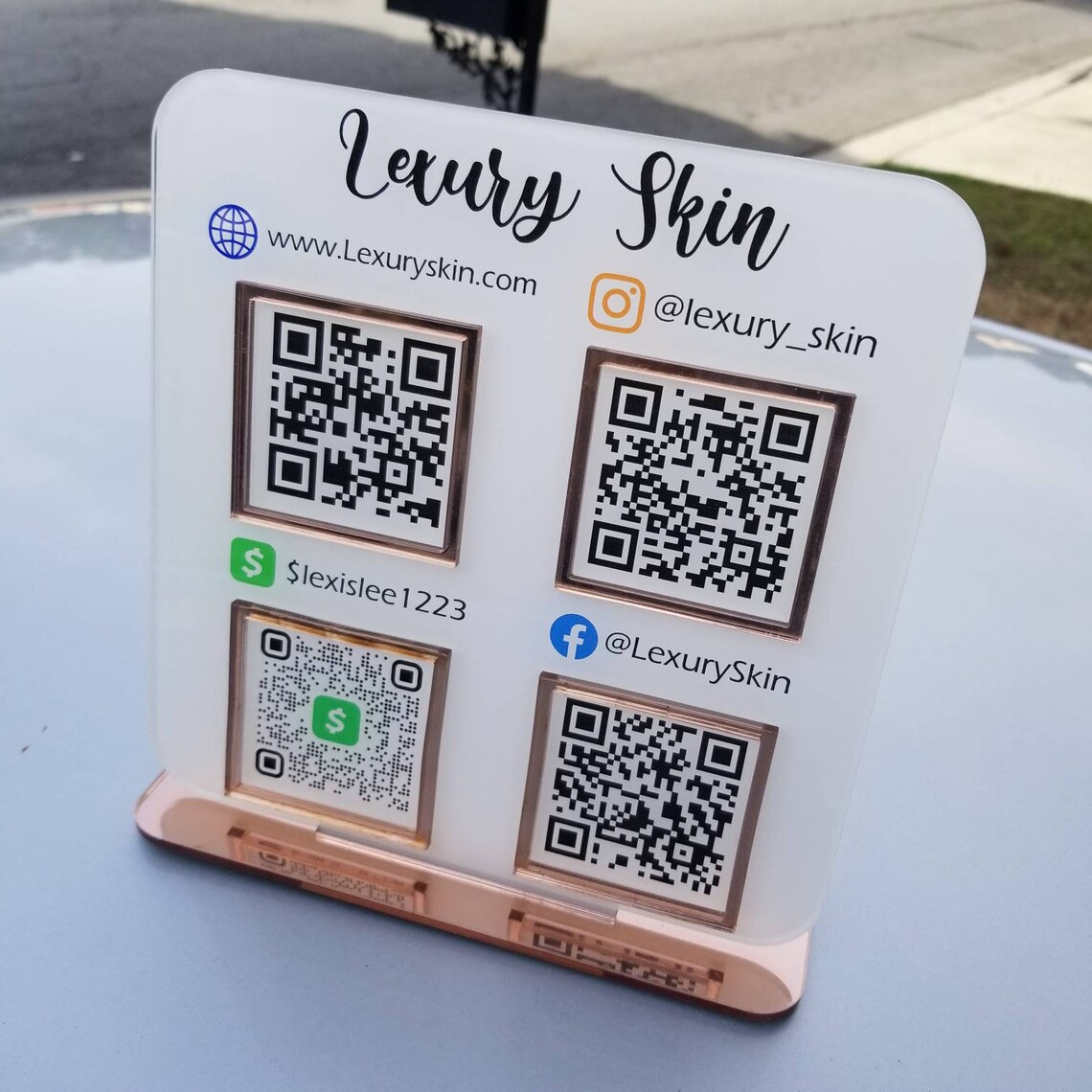 4 Icons QR Code Multi QR Code Qr Code Sign Custom Pay | Etsy