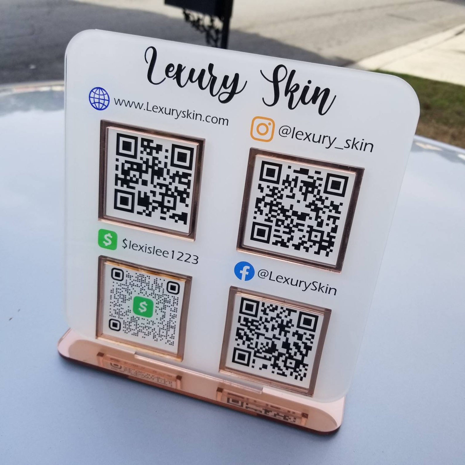 4 Icons QR Code Multi QR Code Qr Code Sign Custom Pay | Etsy