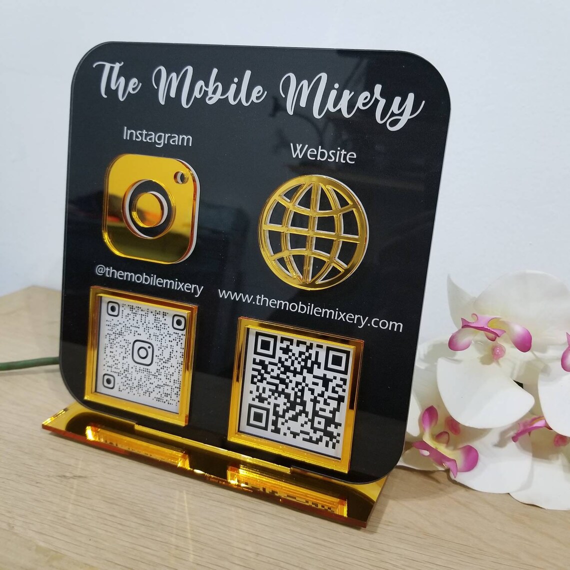 Multi QR Code Sign Business Social Media Instagram QR Code - Etsy
