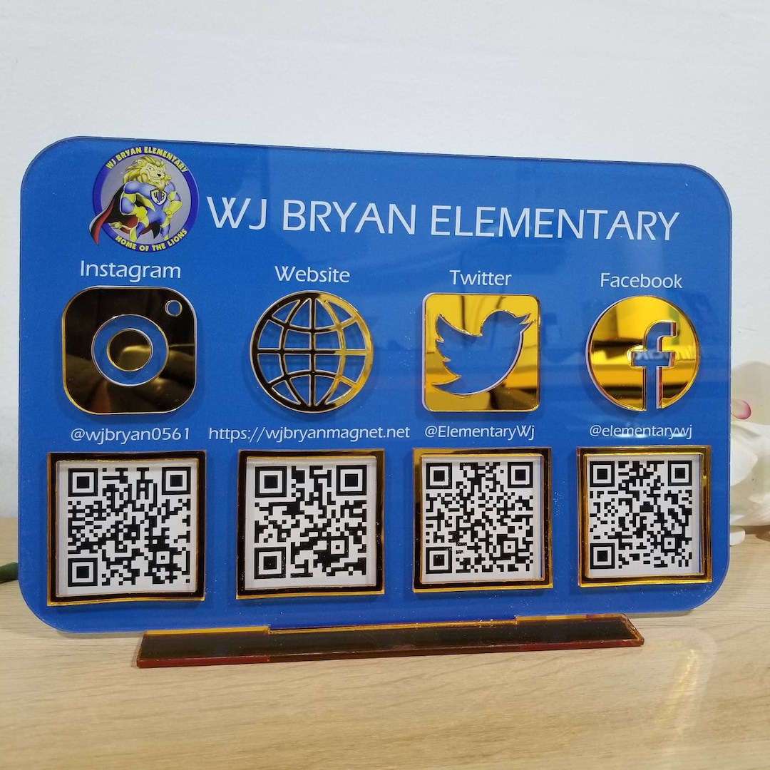 Let's Get Social | QR Code | Popup Shop | Multi Social Media Sign ...