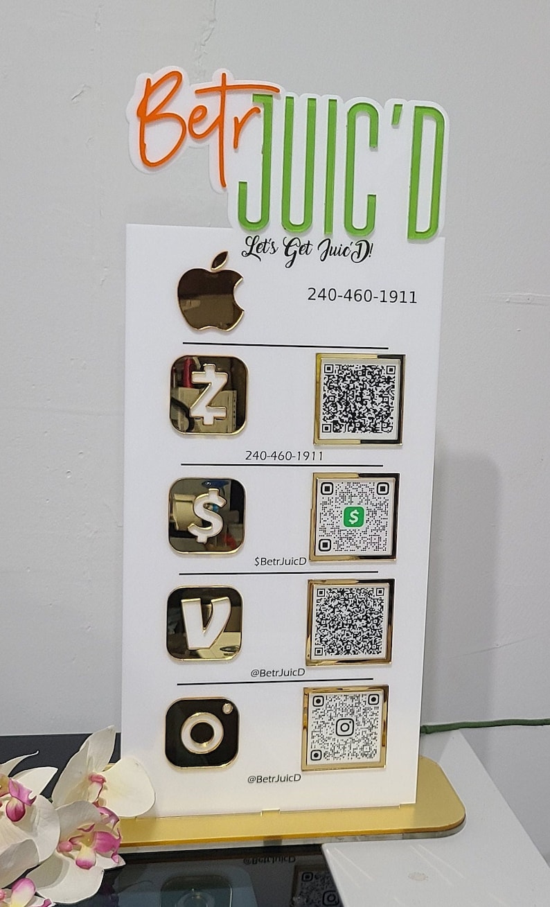 5 Icons Qr Code Multi Qr Code Qr Code Sign Scannable QR - Etsy