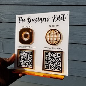 Custom Business Sign | QR Payment Sign | Venmo Sign | Gift for Girl ...
