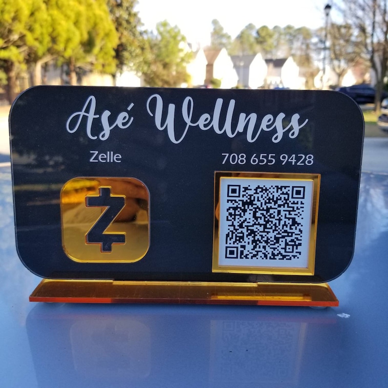 Zelle Qr Code Sign Cashapp Qr Code Sign Venmo Qr Code Sign - Etsy Israel