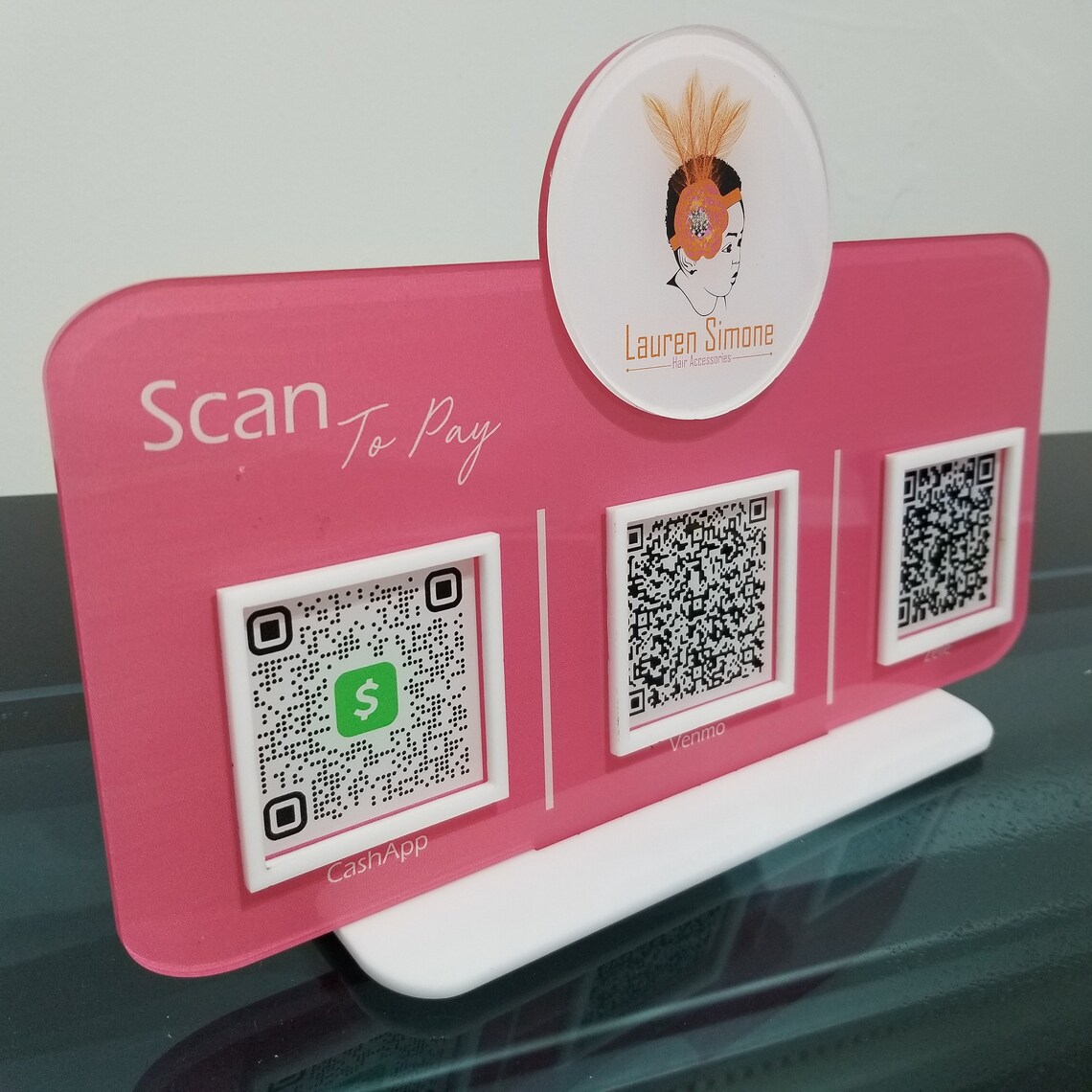 Pay With Paypal and Venmo Qr Codes Qr Code Sign Triple - Etsy