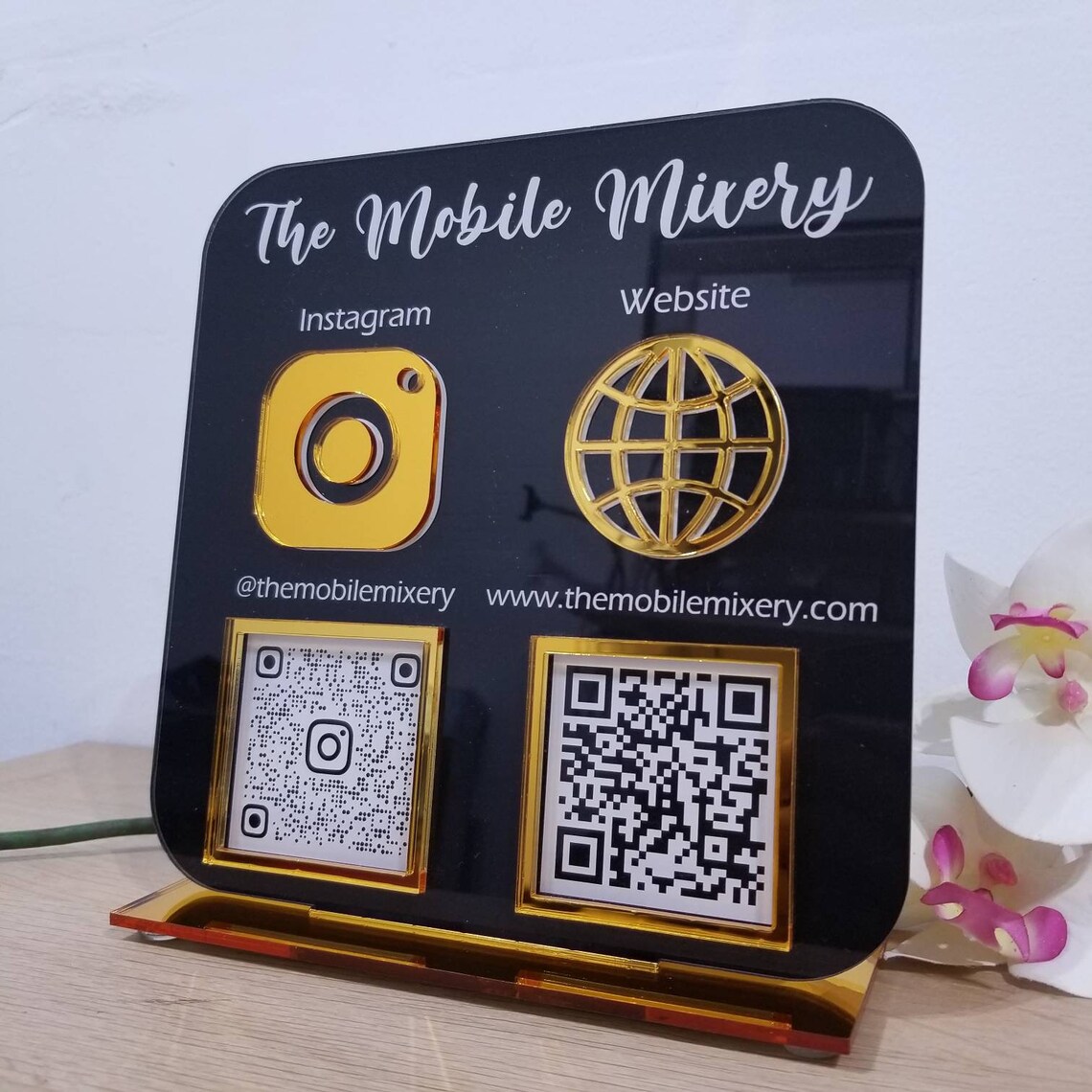 Multi QR Code Sign Business Social Media Instagram QR Code - Etsy